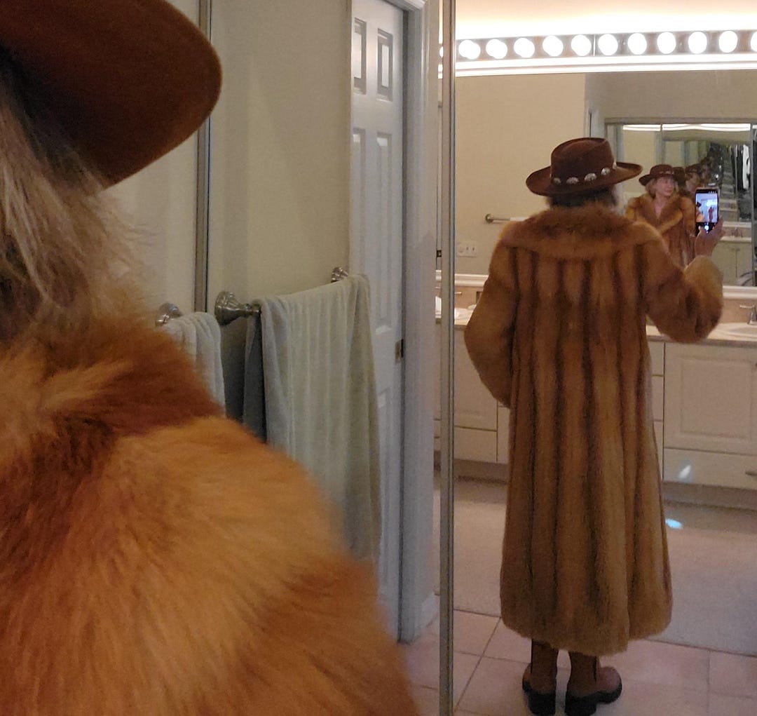 Vintage Canadian Red Fox Fur Coat Bonwit Teller New York. Approximately ...