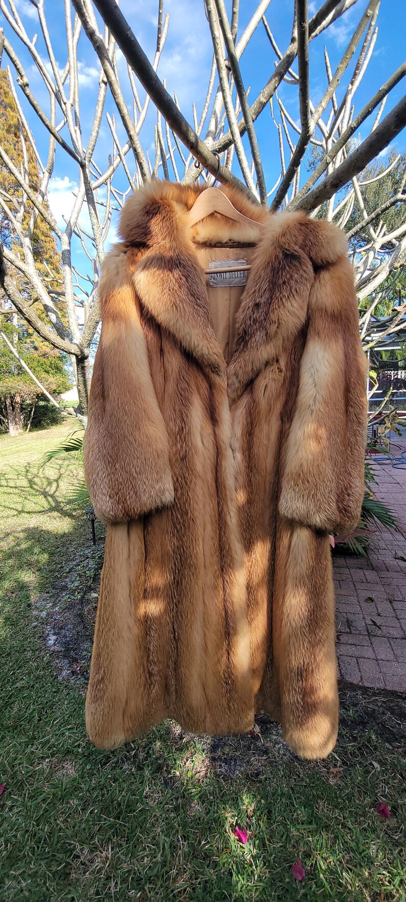 Vintage Canadian Red Fox Fur Coat Bonwit Teller New York. Approximately ...