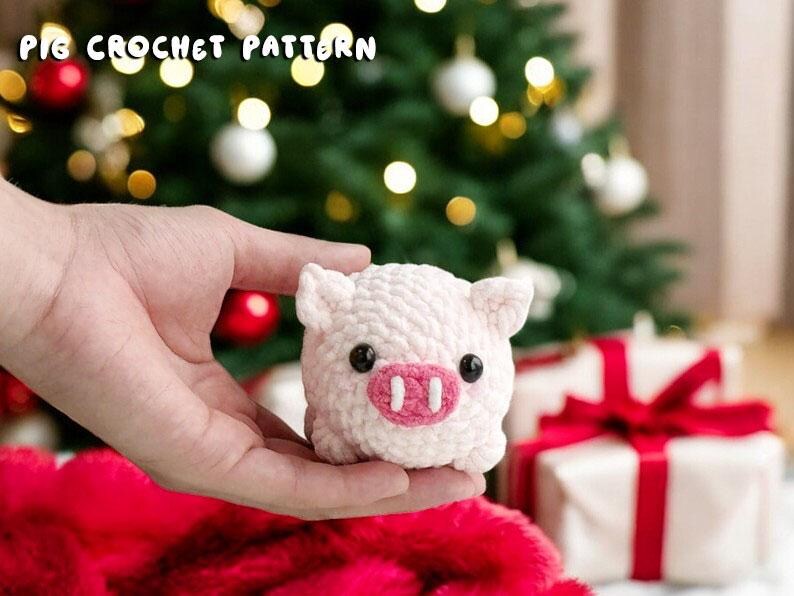 Pig No Sew Crochet Pattern Pdf, No Sew Amigurumi Crochet Patterns, Pig ...