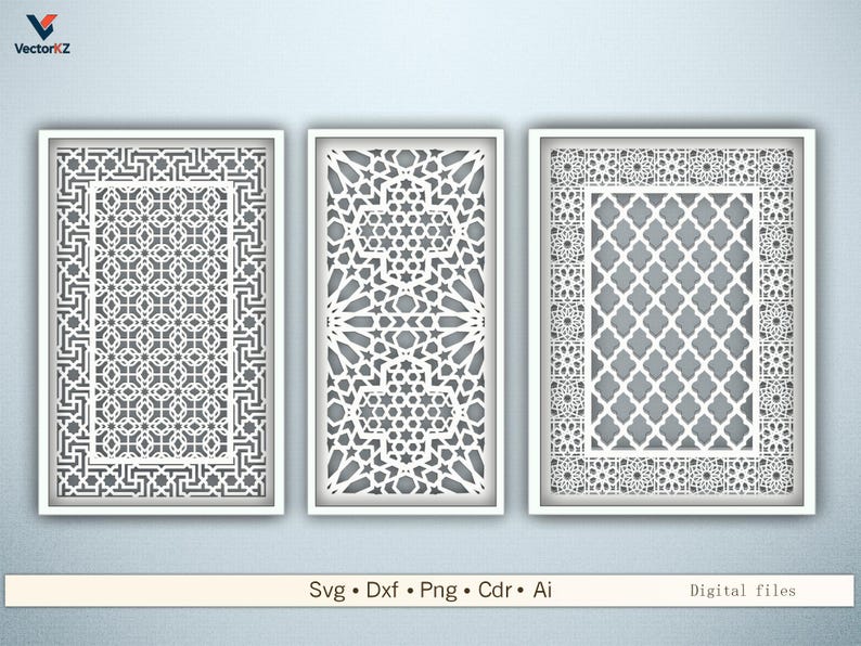 Beautiful Moroccan Wedding Panel Screens - Laser & CNC Ready Files for ...