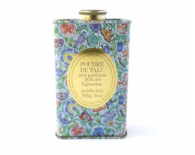 Vintage Tin, English Talcum Powder, Wild Rose Talcum, Ian Logan London ...