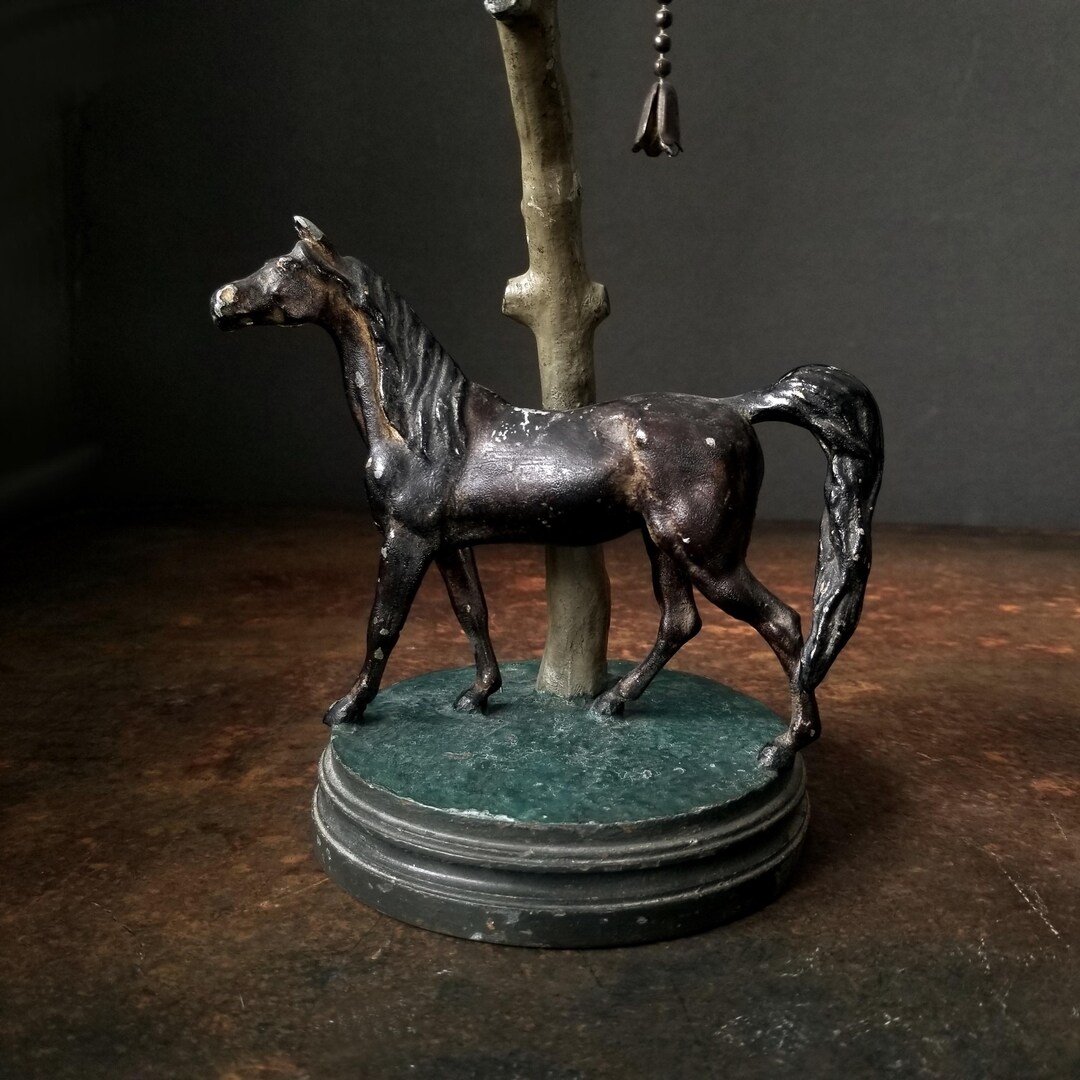 Vintage Horse Lamp Base, Metal Horse Lamp Base, Cowboy Decor Lamp ...