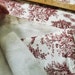 Toile Fabric, Burgundy Toile, Reddish Brown Toile Fabric, French Toile ...