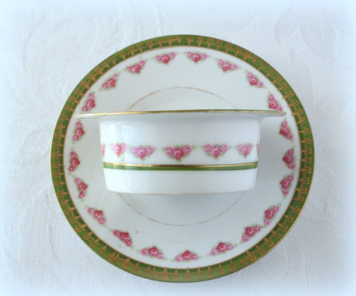 Porcelain Dessert Cup, Custard Cup, Rose Floral Ramekin, Austria, - Etsy