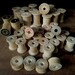 Vintage Wooden Spools, Various Sizes Empty Wooden Spools, Corticelli ...
