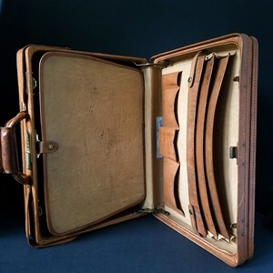 Vintage Hartmann Briefcase, Belting Leather Hard Briefcase, Combination ...