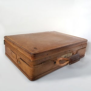 Vintage Hartmann Briefcase, Belting Leather Hard Briefcase, Combination ...