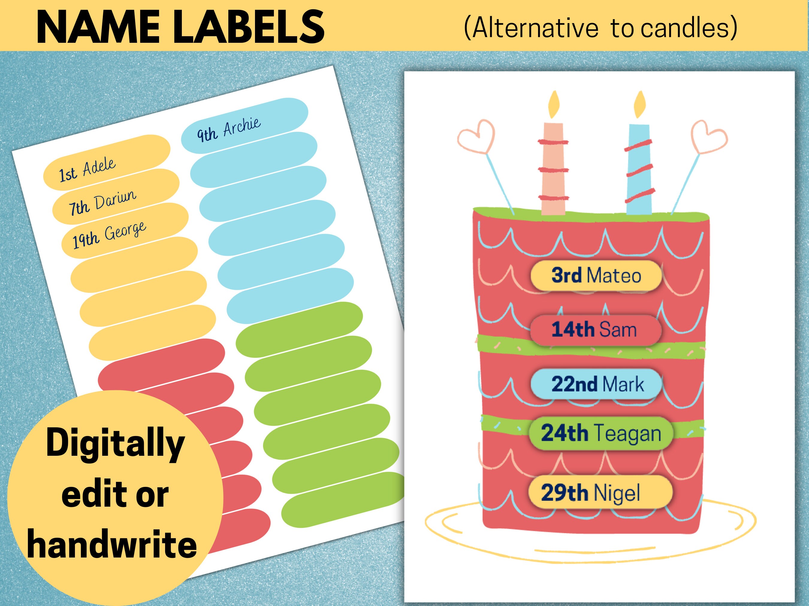 Cake Classroom Birthday Display Wall, Class Birthday Wall, Birthday ...