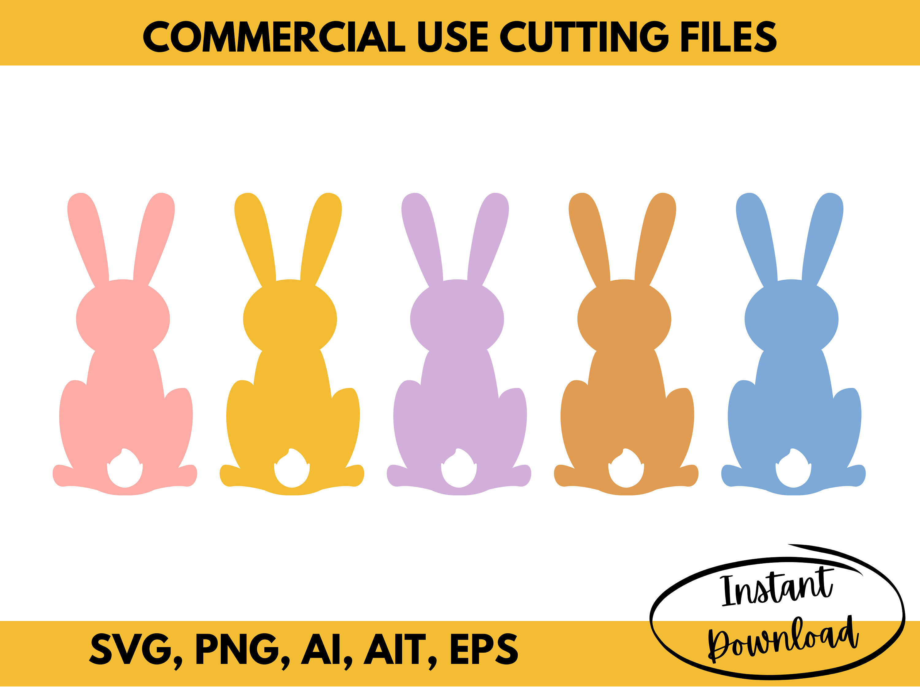 Easter Bunny Svg, Bunny Svg, Rabbit Svg, Easter Rabbit Svg, Cricut Svg ...