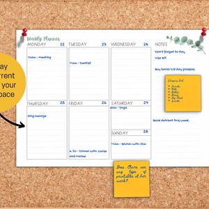 Weekly Planner Printable to Do List, Printable Weekly Planner, Week at ...