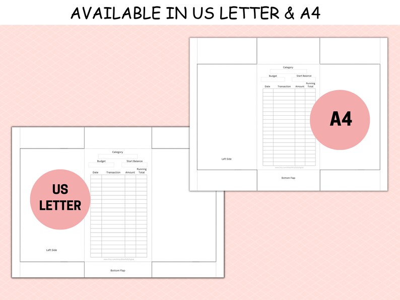 Cash Envelope Template, Envelope Challenge Printable , Printable ...