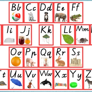 Classroom Alphabet Posters, Alphabet Class Decor, School Alphabet ...
