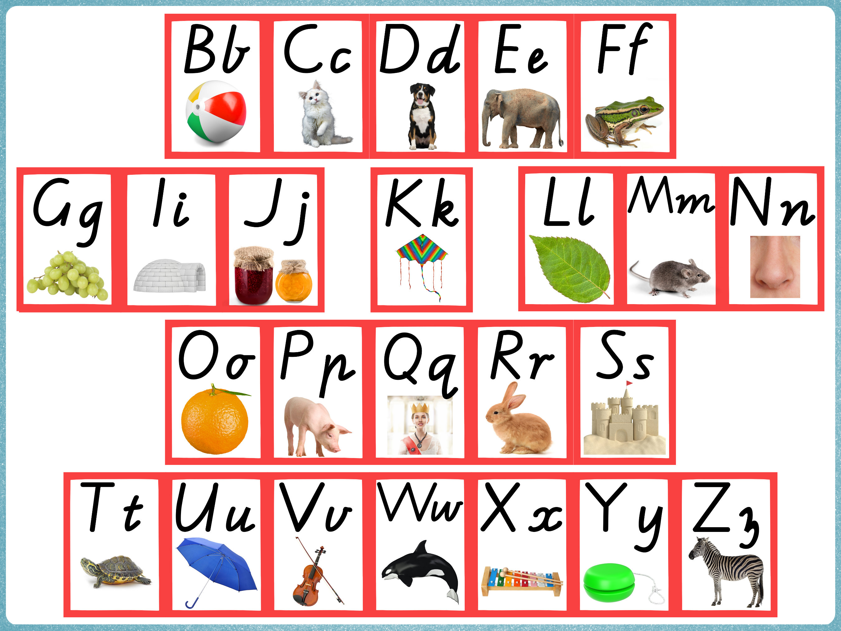 Classroom Alphabet Posters, Alphabet Class Decor, School Alphabet ...
