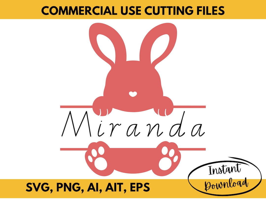 Easter Bunny Svg, Bunny Holding Sign Svg, Easter Rabbit Svg, Rabbit ...