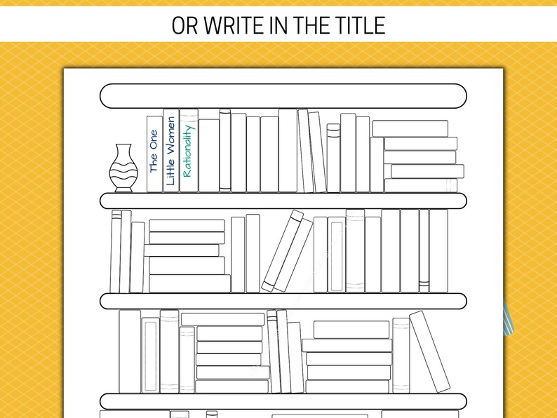Reading Challenge Tracker, Printable Reading Record, Bookshelf Tracker ...