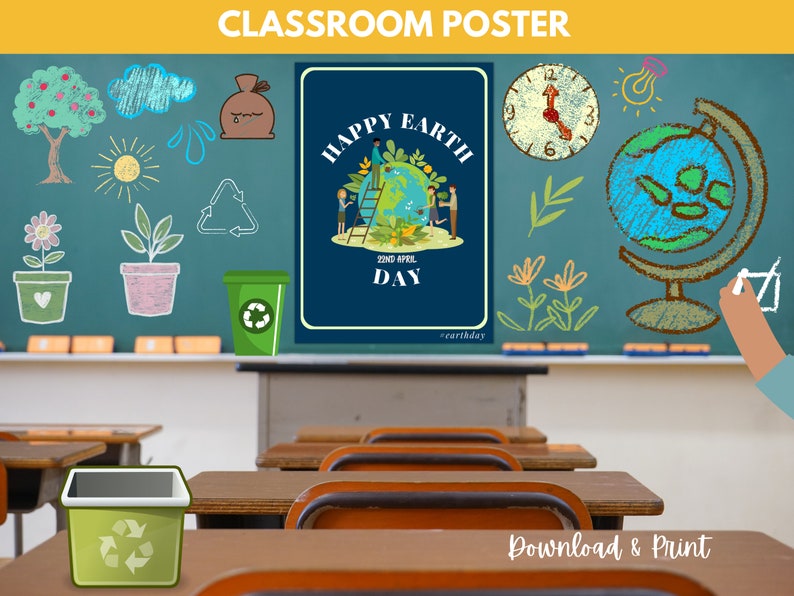 Earth Day Poster, World Earth Day, Classroom Poster, School Earth Day ...