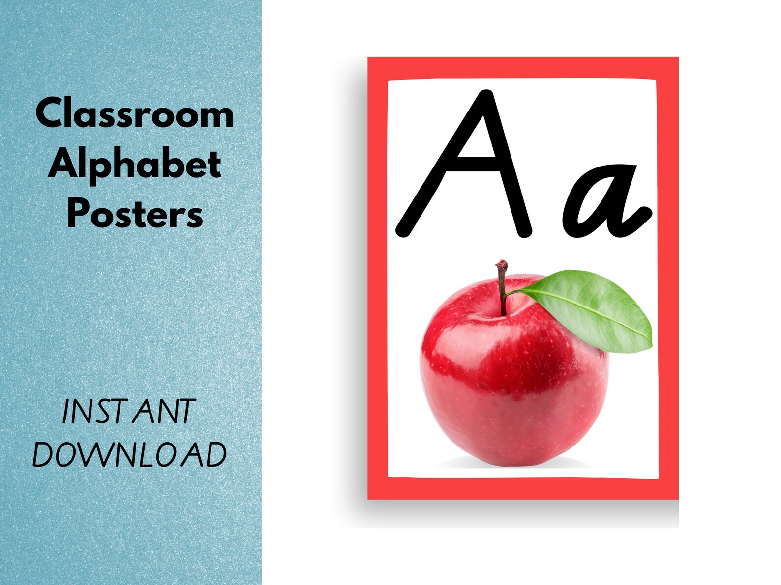 Classroom Alphabet Posters, Alphabet Class Decor, School Alphabet ...
