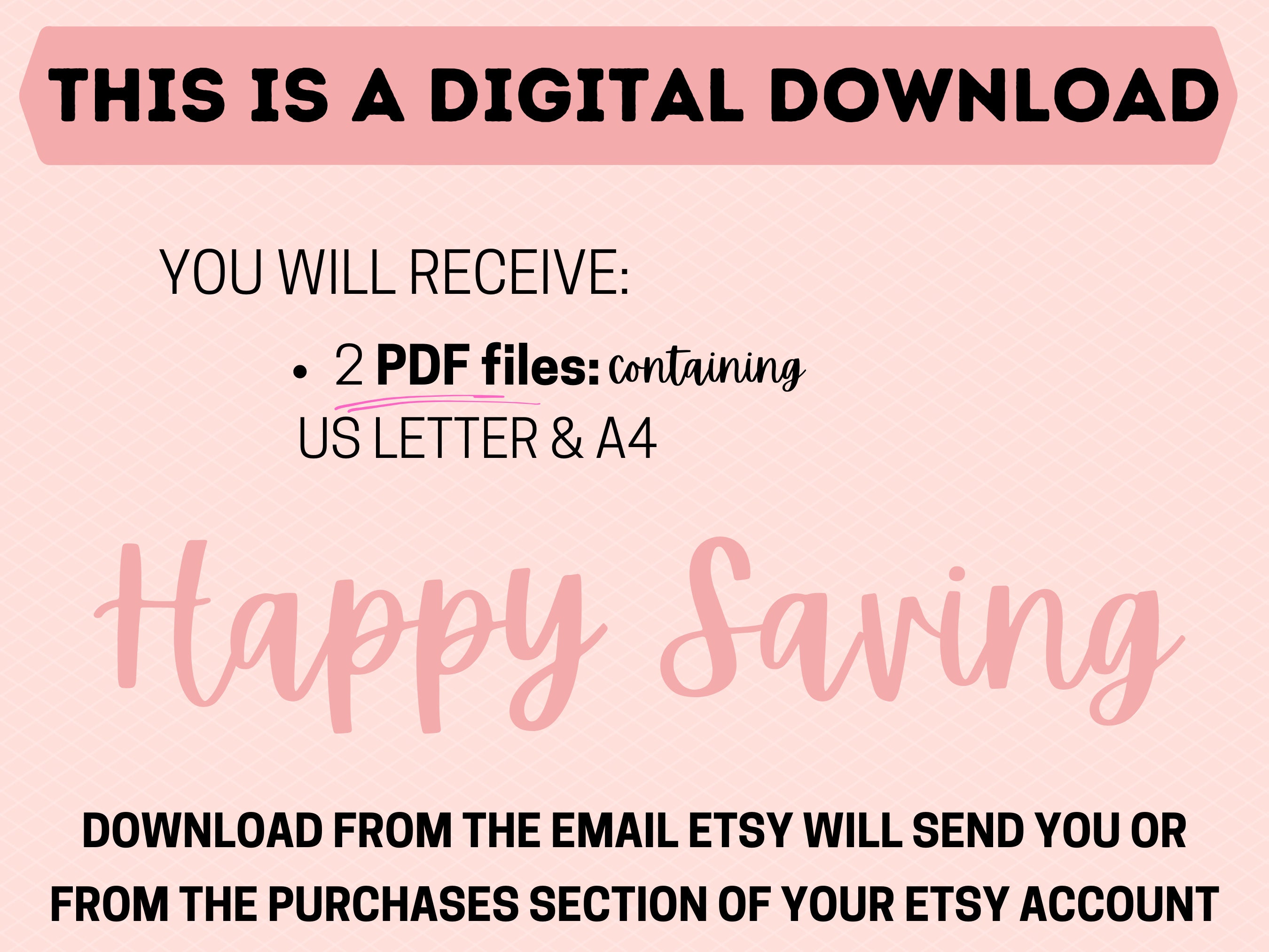 Cash Envelope Template, Envelope Challenge Printable , Printable ...