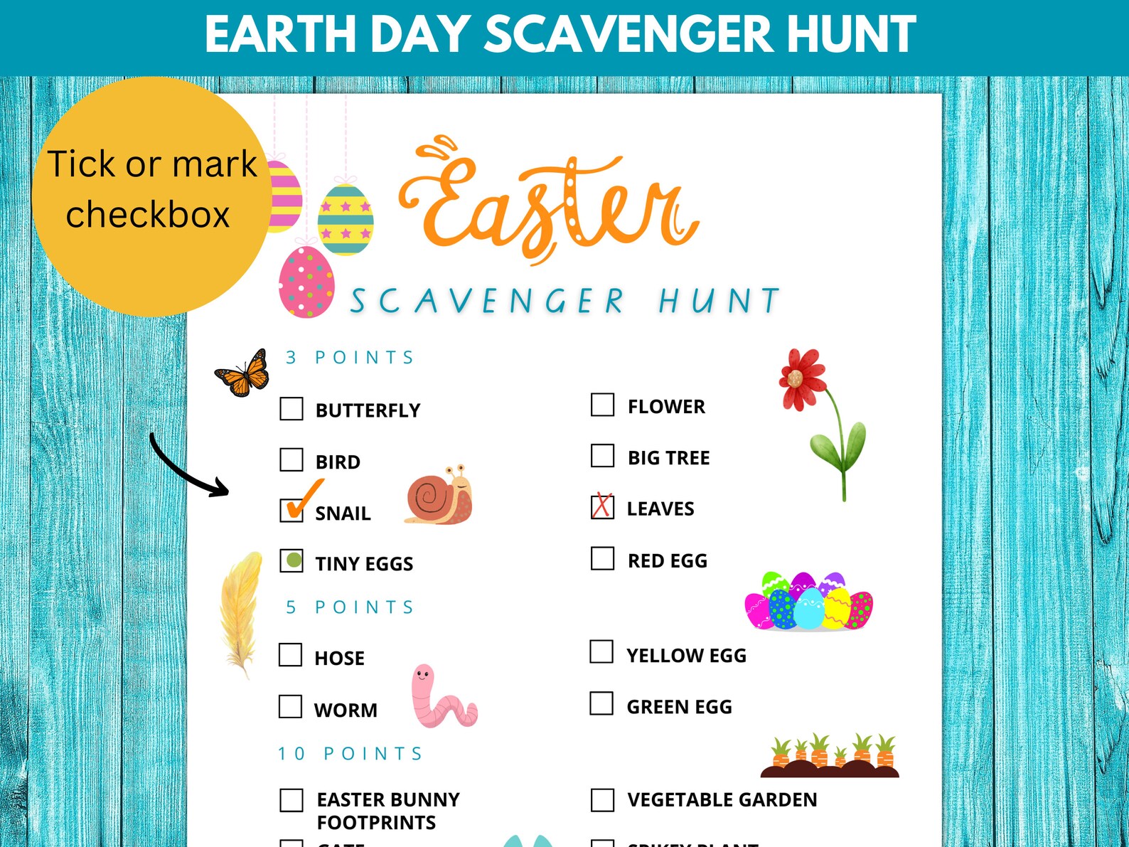 Easter Treasure Hunt, Easter Scavenger Hunt, Kids Easter Game, Outdoor ...