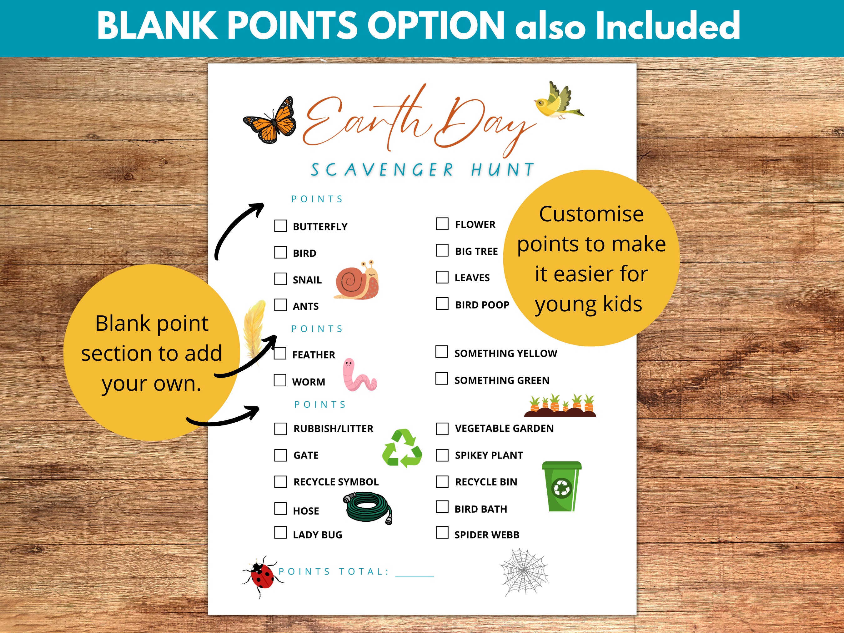 Earth Day Scavenger Hunt, Kids Earth Day Game, Earth Day Activity ...