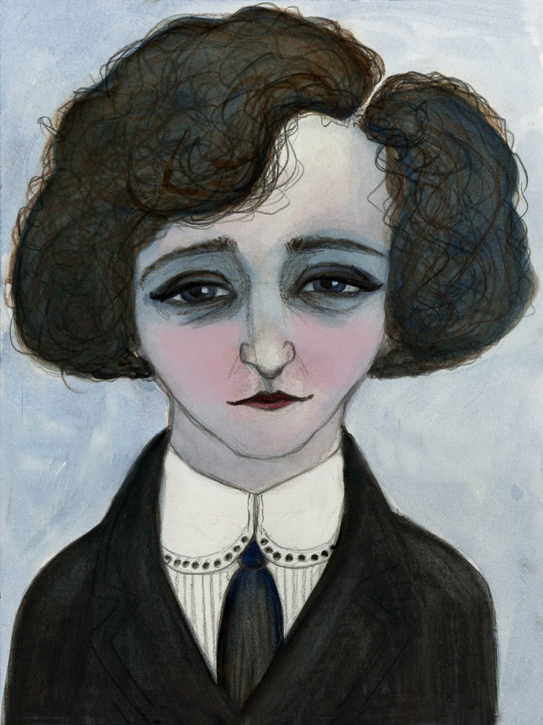 Colette Art Print Writers Portrait 6x8 French Literature - Etsy