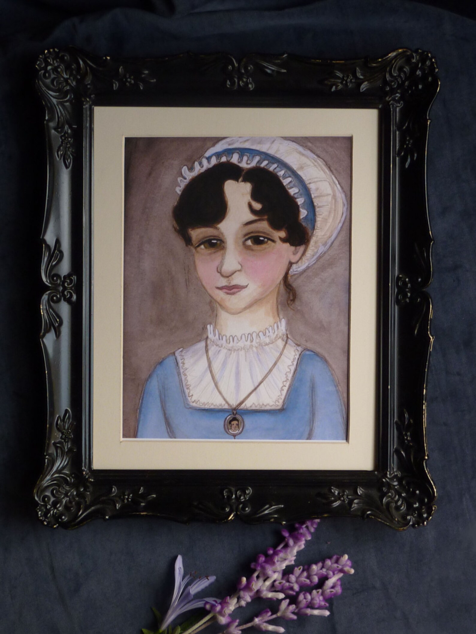 Jane Austen Art Print Writers Portrait Pride and Prejudice - Etsy