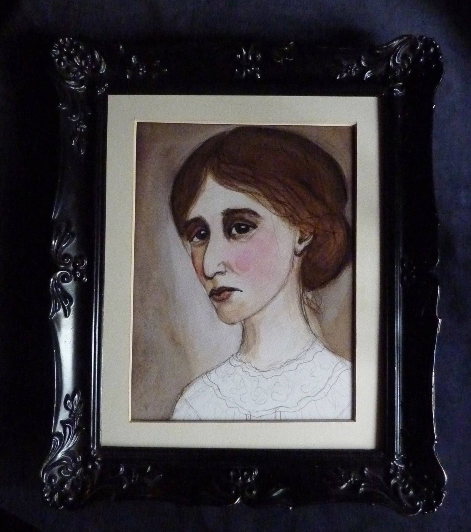 Virginia Woolf Art Print Literary Portrait Writers | Etsy