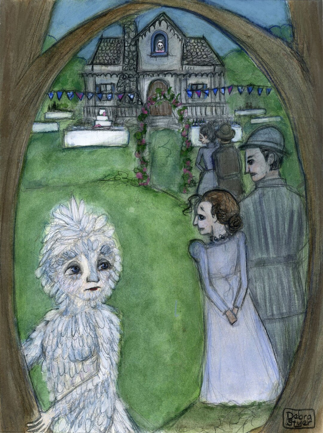 Grimm's Fairytale Art Print, Fitchers Bird Art Print, Grimm ...