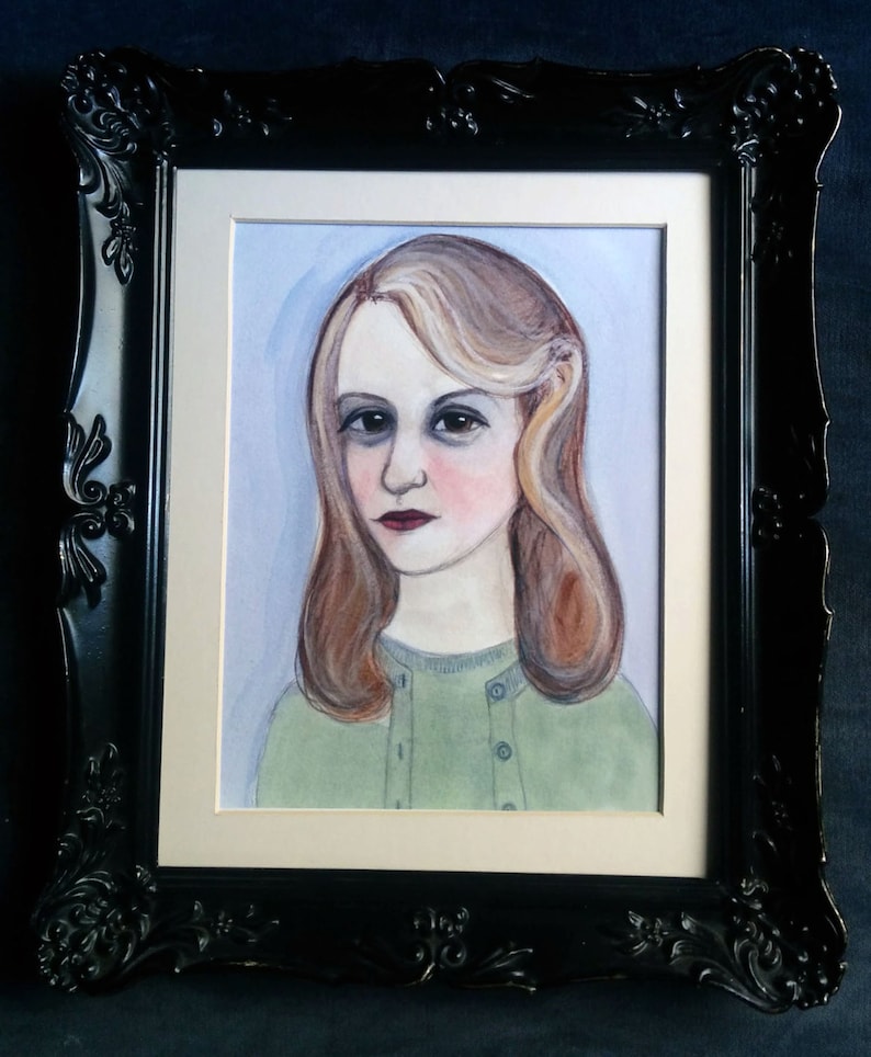 Sylvia Plath Art Print - 6x8 Literary Portrait of the Bell Jar Writer ...