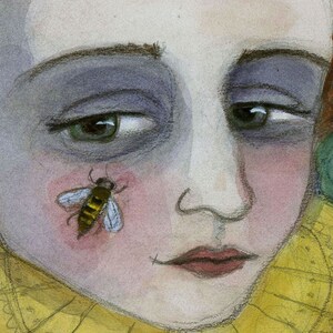 Renaissance Queen of the Bees Art Print, Tudor Collar With Bees (6x8 ...