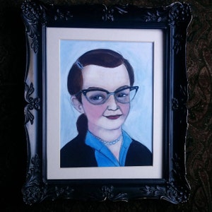 Shirley Jackson Art Print, Literary Portrait, Southern Gothic Writer ...