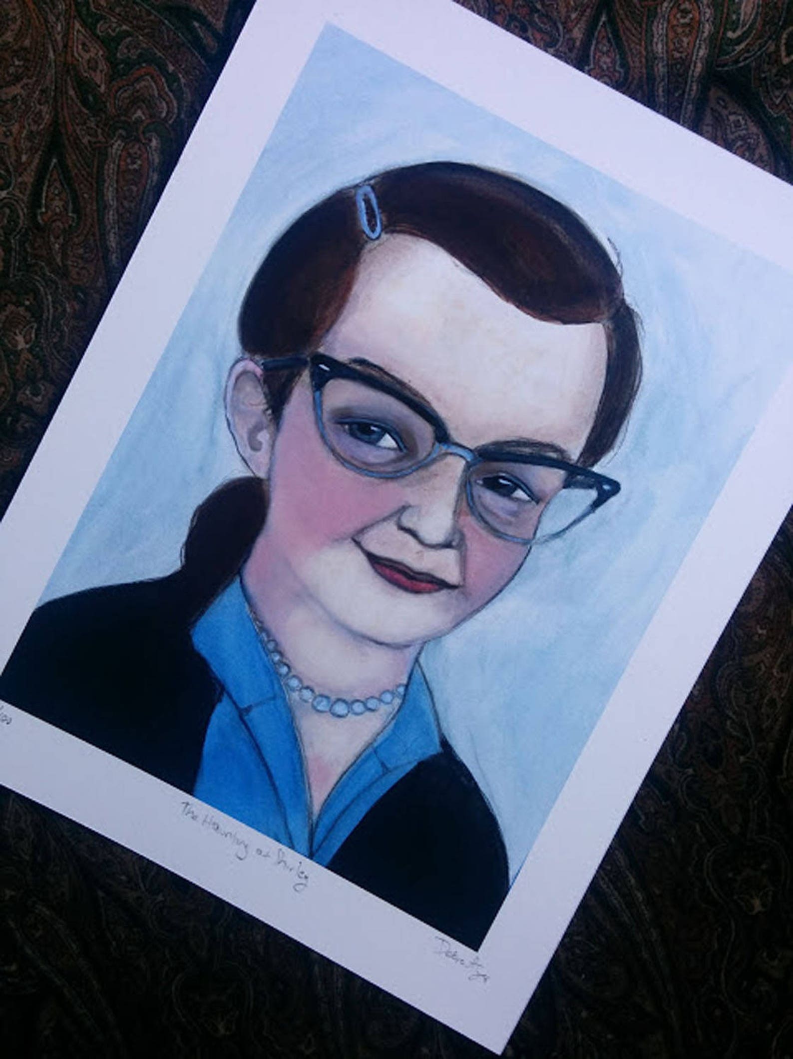 Shirley Jackson Art Print Literary Portrait the Haunting of | Etsy