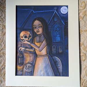 The Dauntless Girl Art Print, British Folktale, 19th Century Girl (6x8 ...