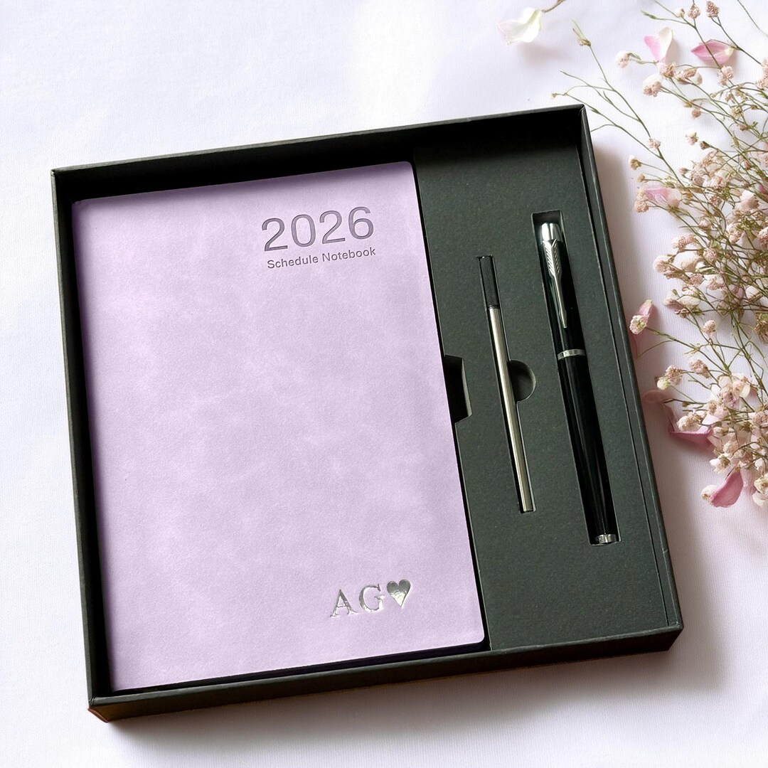 Personalized Planner Gift Set, Daily Schedule Book, Work Efficiency ...