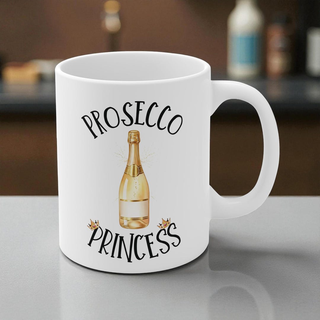Funny Mug Prosecco Lover Gift for Her, Secret Santa Wine Mug, Office Co ...