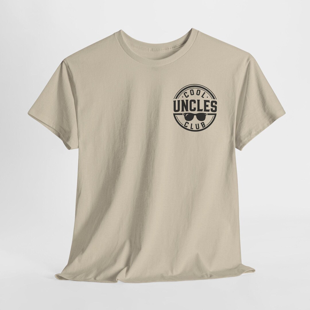 Cool Uncles Club T-shirt - Present for Uncle Gift - Pocket Logo T-shirt ...
