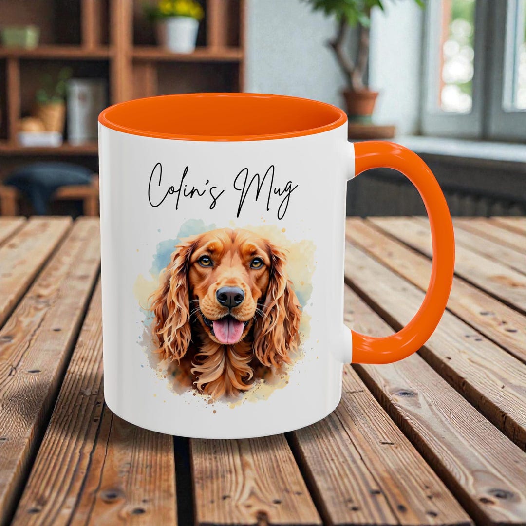 Personalised Cocker Spaniel Mug - Custom Dog Coffee Cup Gift for Dog ...