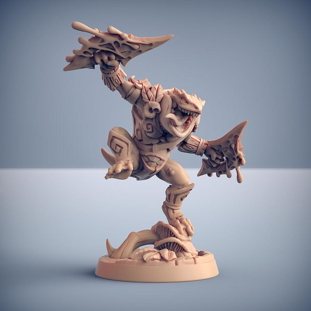 Gurunda frogfolk d 3d Printed Miniature From Artisan Guild's Swamp ...