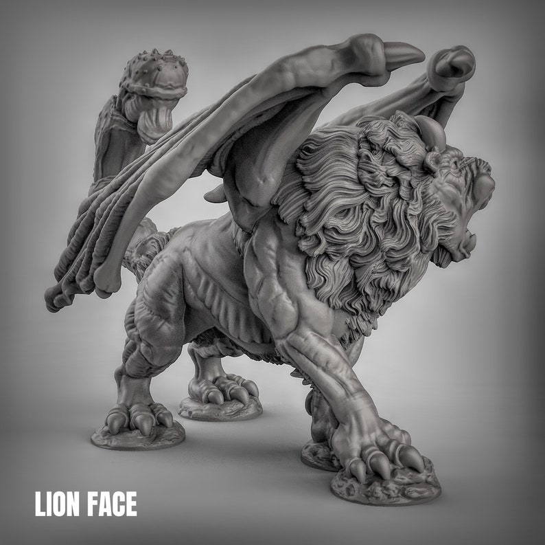 Manticore Miniature 3D Printed Duncan Shadow Louca Model - Etsy