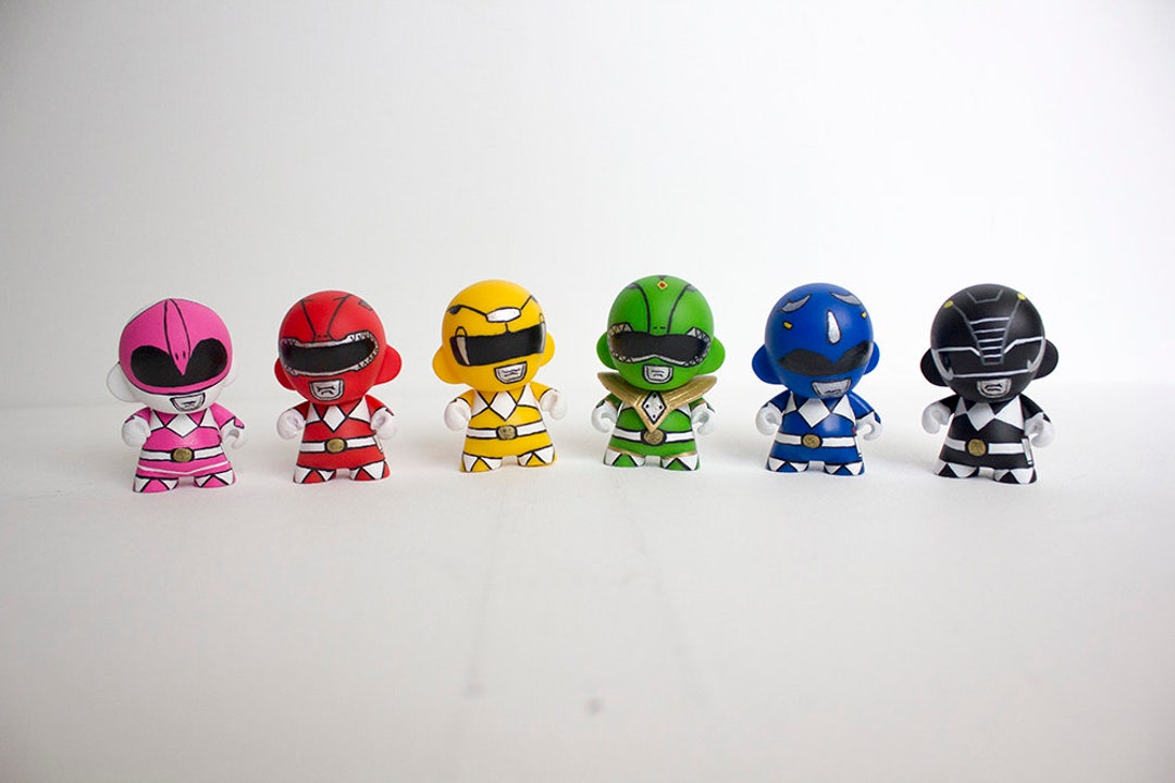 Power Rangers Hand-painted Micro Munnys - Set of 6 - Etsy