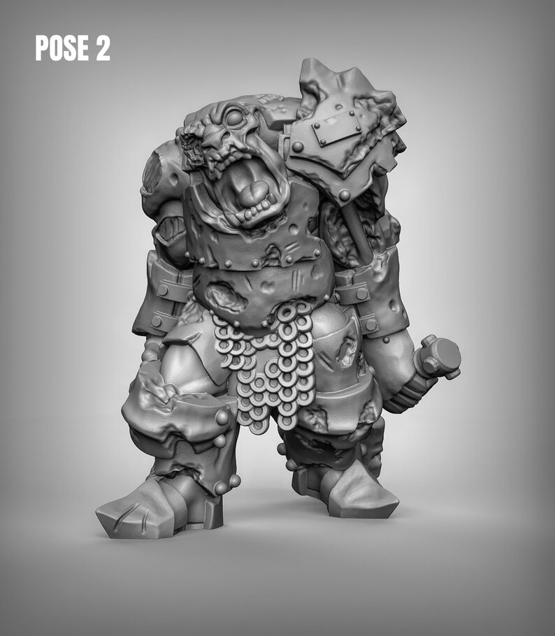 Orc Zombies 3D Printed Duncan Shadow Louca Miniature | Etsy