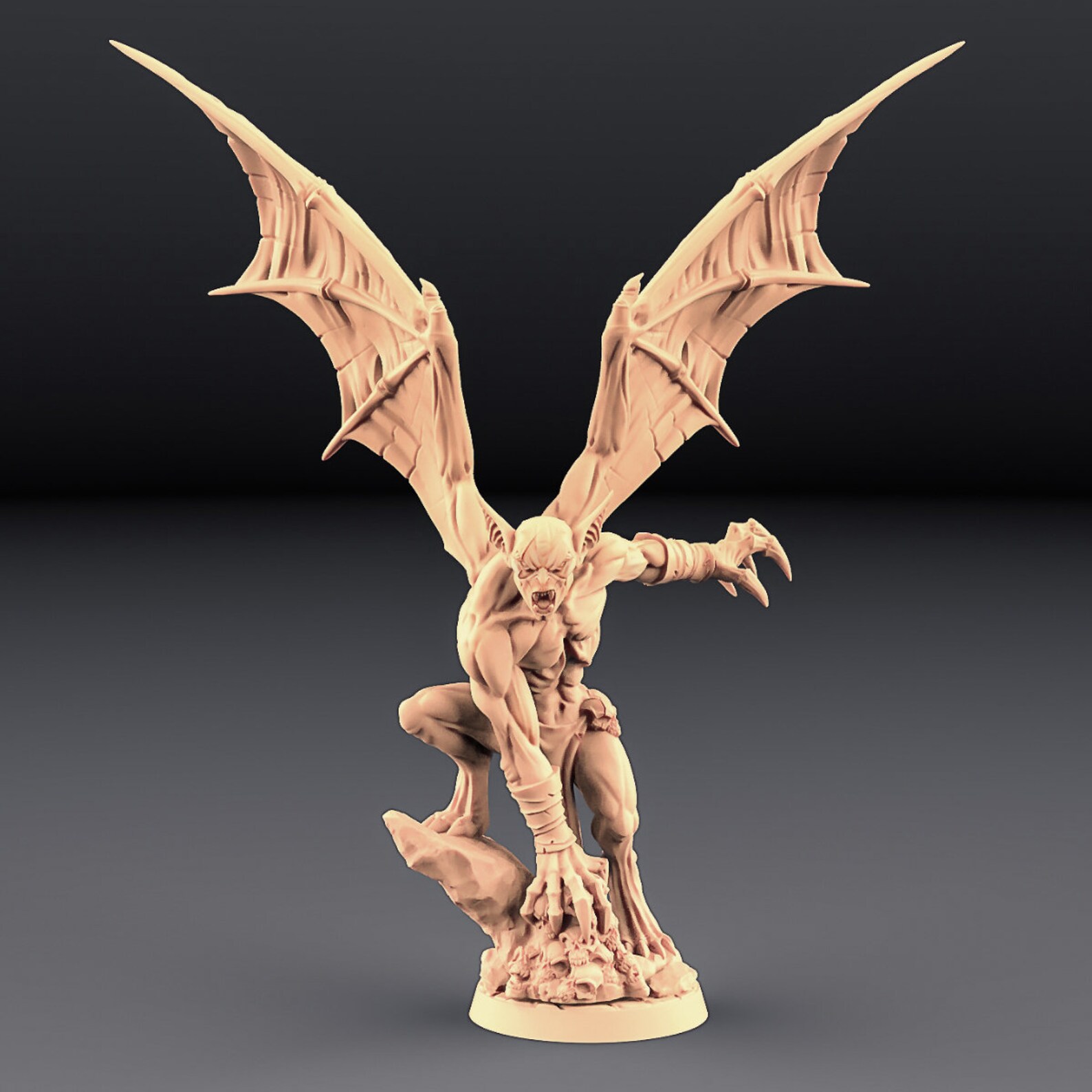 Vaal-kan the Firstborn Vampire / Demon Miniature 3D Printed - Etsy