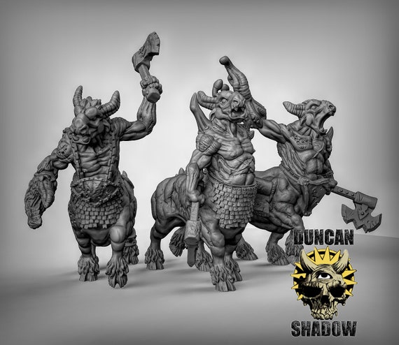 Beastmen Centaur Mutants 3D Printed Duncan Shadow Louca - Etsy