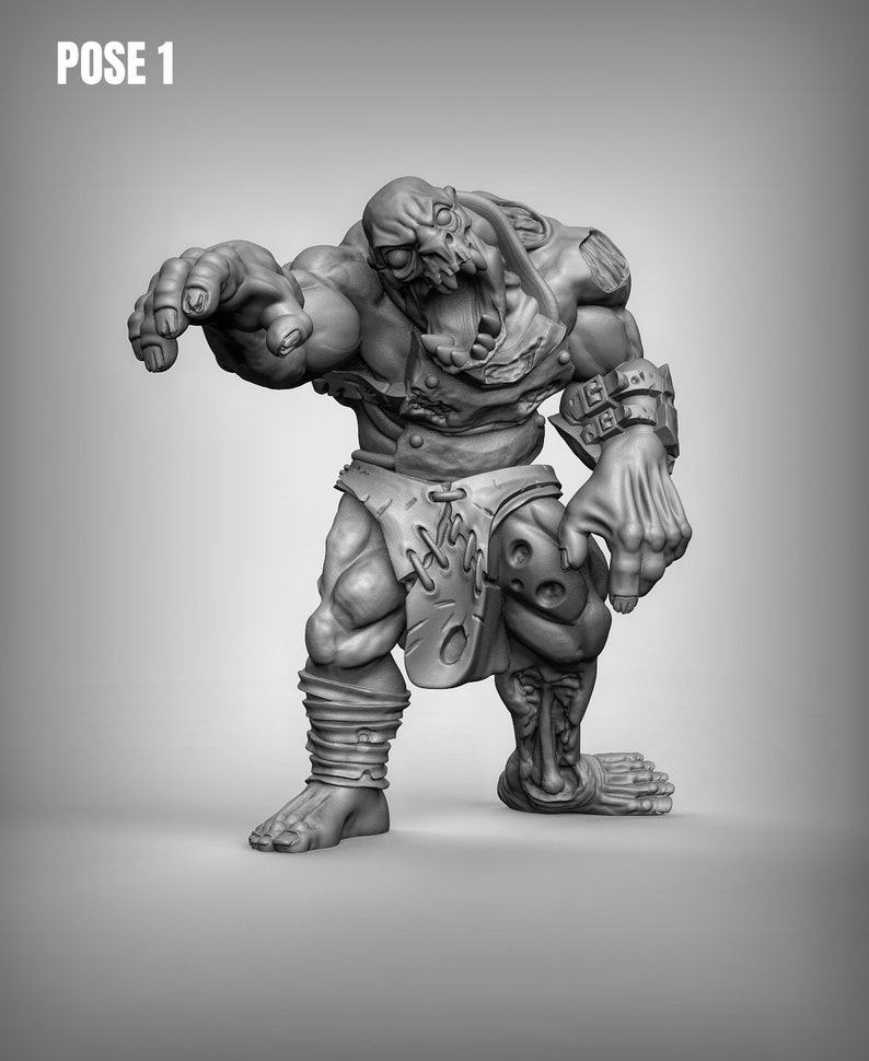 Orc Zombies 3D Printed Duncan Shadow Louca Miniature | Etsy