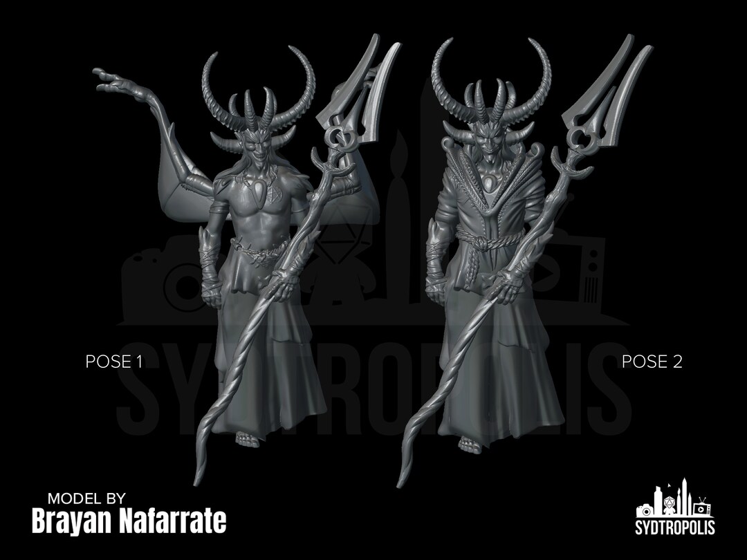 Asmodeus Miniature 3D Printed Model by Brayan Nafarrate - Etsy Finland