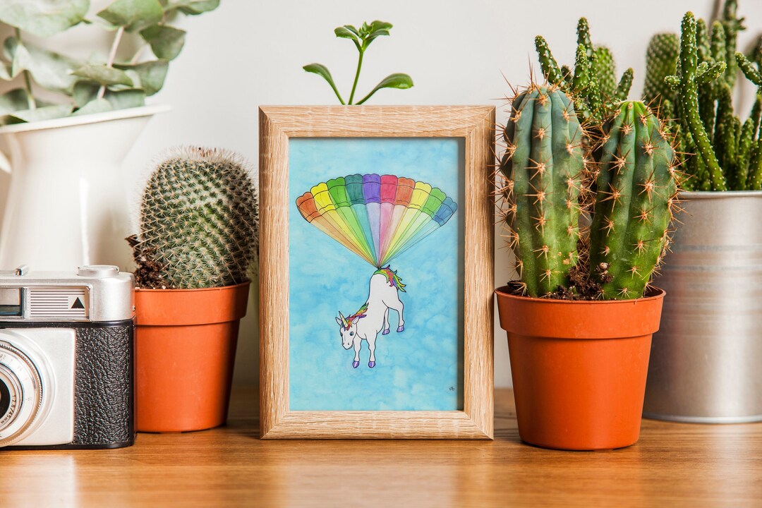 5x7 Print - Unicorn Delivery - Etsy
