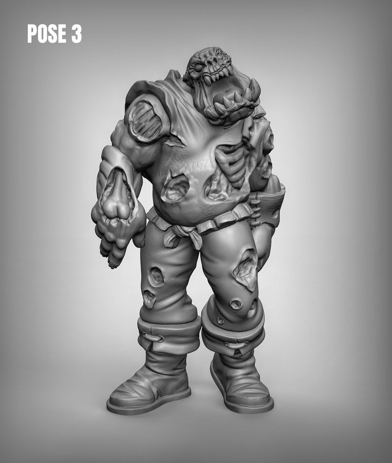 Orc Zombies 3D Printed Duncan Shadow Louca Miniature | Etsy