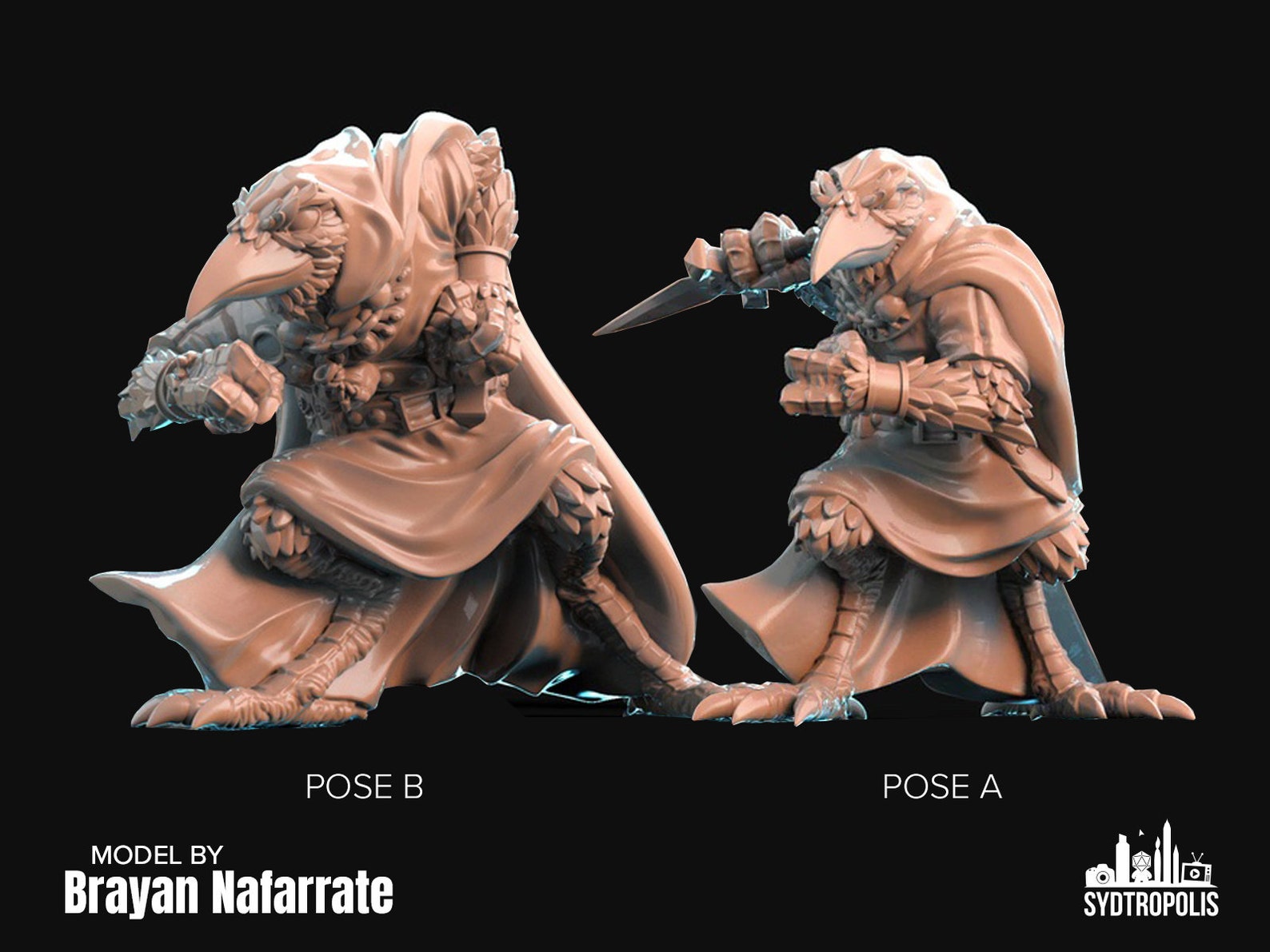 Ravenfolk / Kenku Miniatures 3D Printed Models by Brayan - Etsy