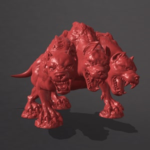 Cerberus Miniature - 3D Printed Model by Brayan Nafarrate - Etsy