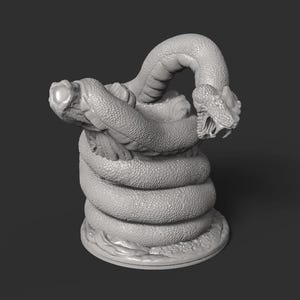 Giant Snake Miniature - 3D Printed Model by EC3D - Etsy